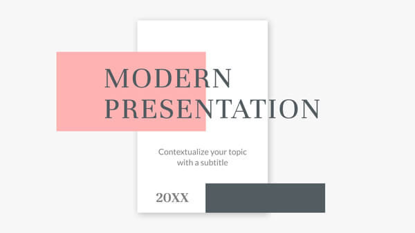 Presentazione moderna | Template di Genially